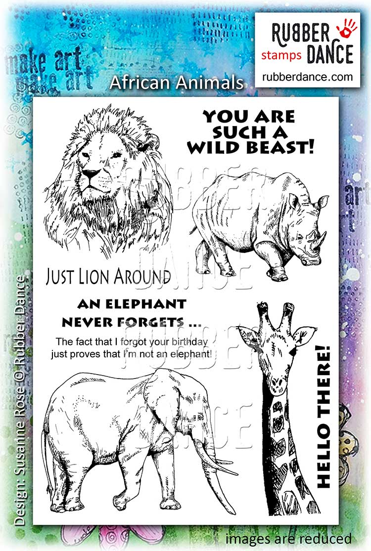 Huge Bookmarks with African Animals & Garden Cats – Rubber Dance Art ...