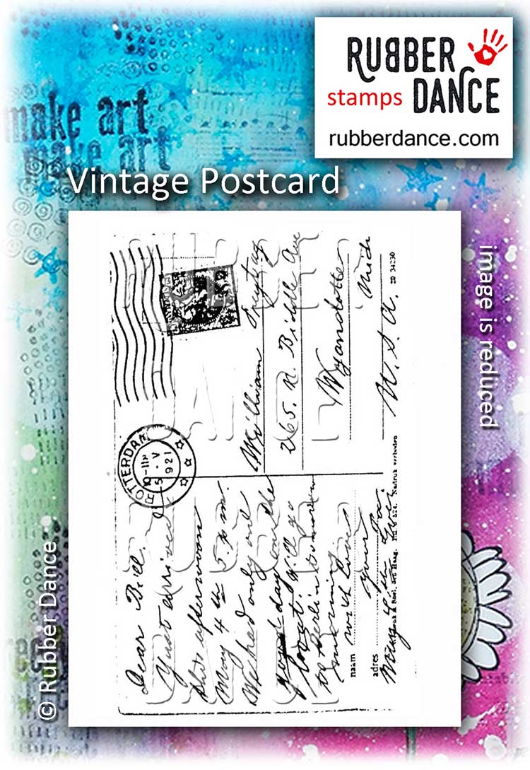 POST CARD with Pencil Marks – Rubber Dance Art Stamps Blog