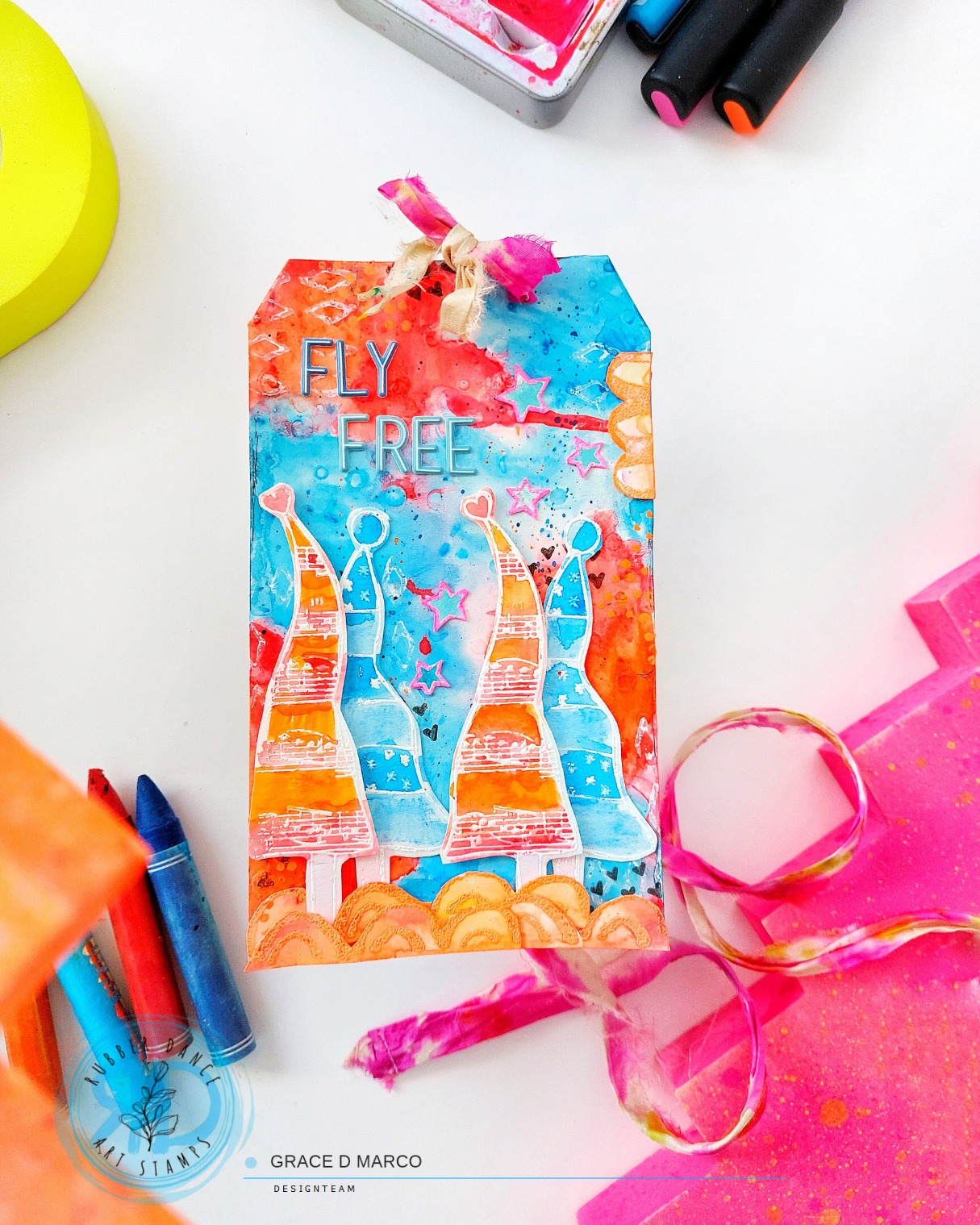 NEW TEAMIE – GRACE D MARCO – Rubber Dance Art Stamps Blog