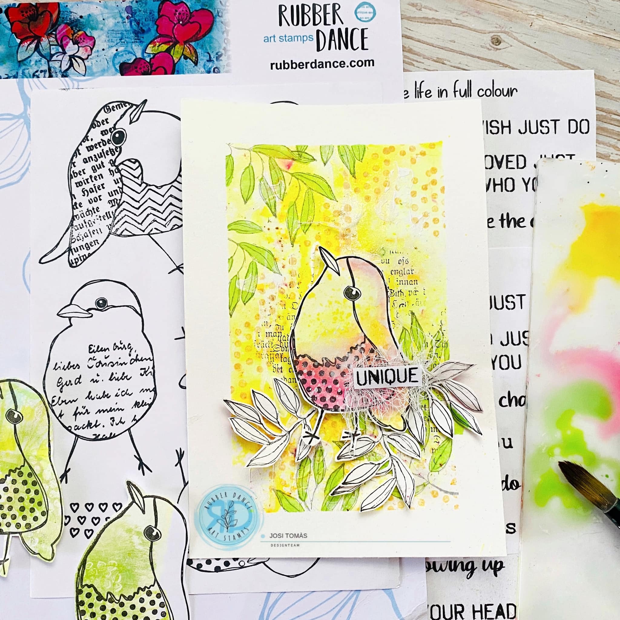 More March Inspiration – Rubber Dance Art Stamps Blog