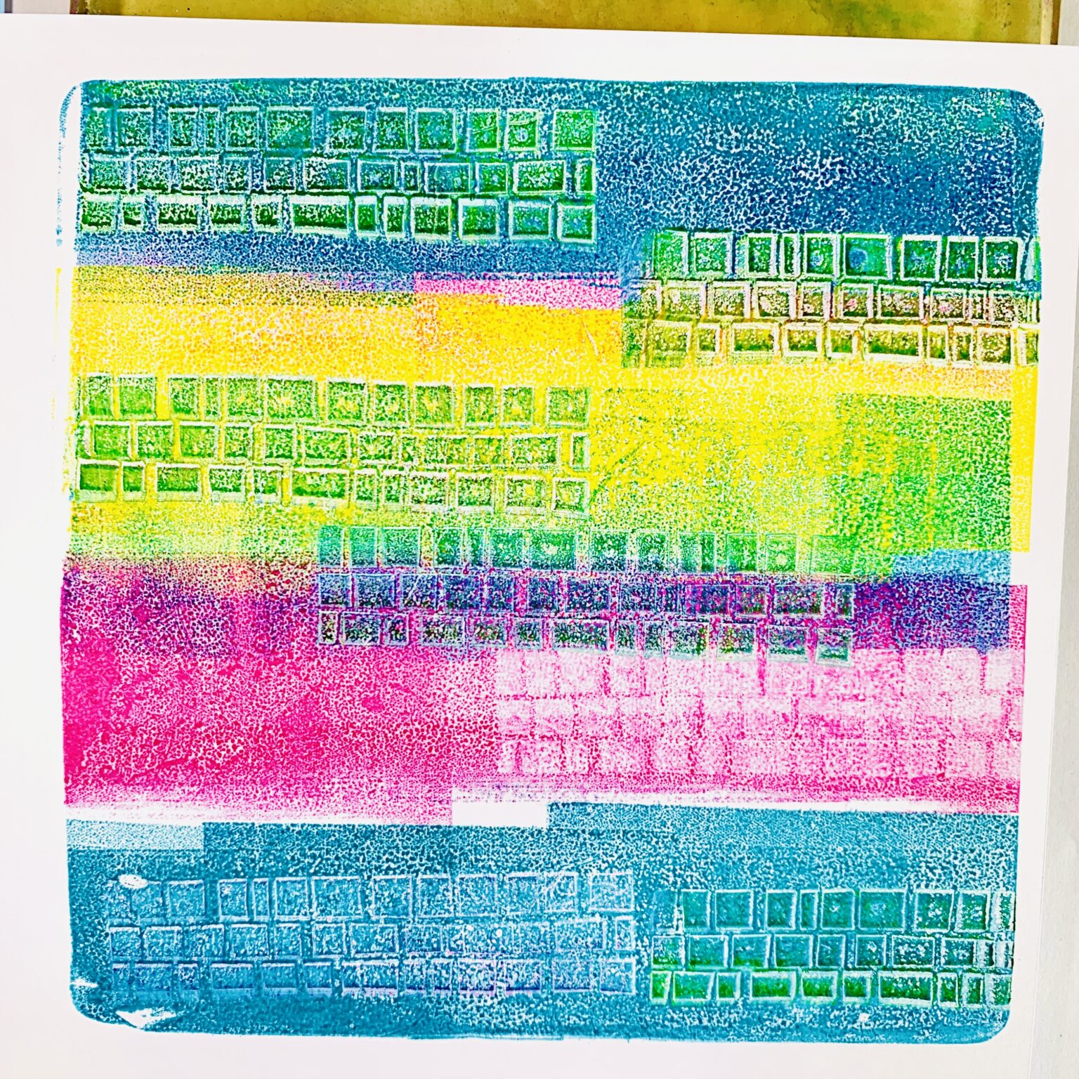 Gelli Printed Cards with Doodle Flowers – Rubber Dance Art Stamps Blog