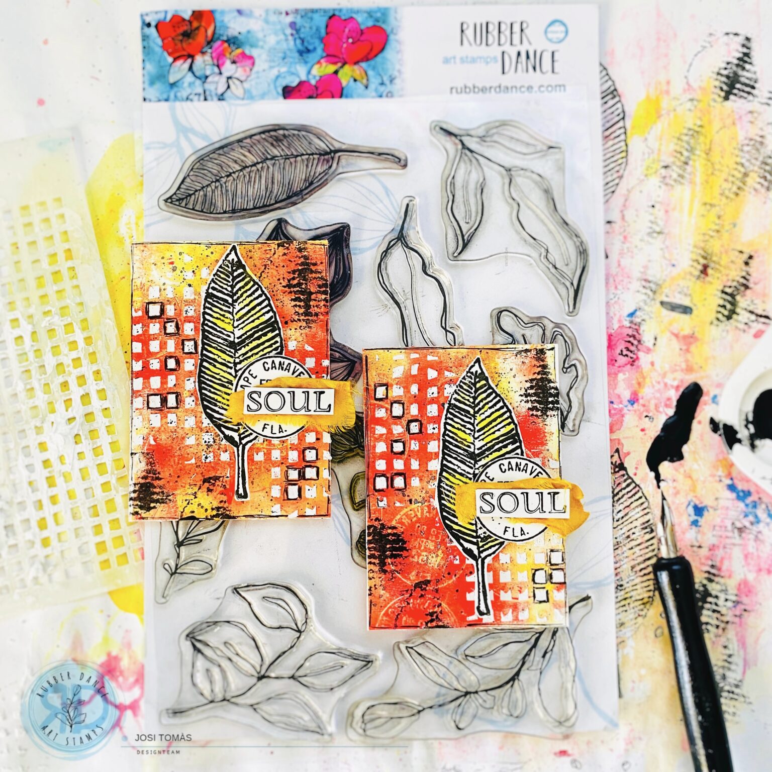 Mixed Media ATCs with Pencil Marks 5 – Rubber Dance Art Stamps Blog