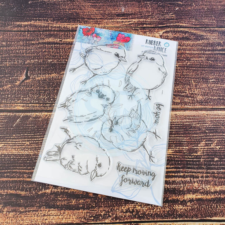 Greeting Cards with Gelli Print Collage – Rubber Dance Art Stamps Blog