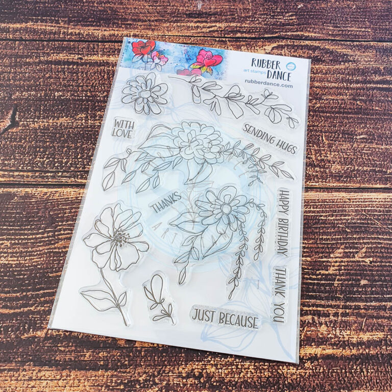 Art Journal Page – Stamping on an Alcohol Ink Background – Rubber Dance ...