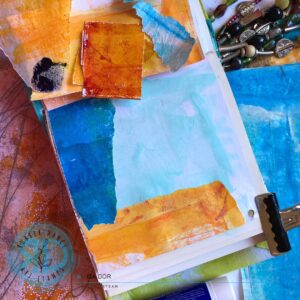 Mixed Media Art Journal Page with Pencil Marks 3 – Rubber Dance Art ...