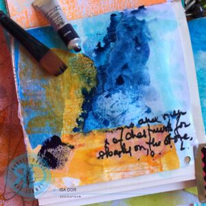 Mixed Media Art Journal Page with Pencil Marks 3 – Rubber Dance Art ...