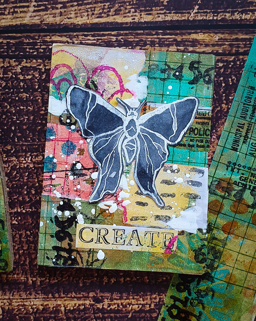 Mixed Media ATCs with handmade Washi Tape – Rubber Dance Art Stamps Blog