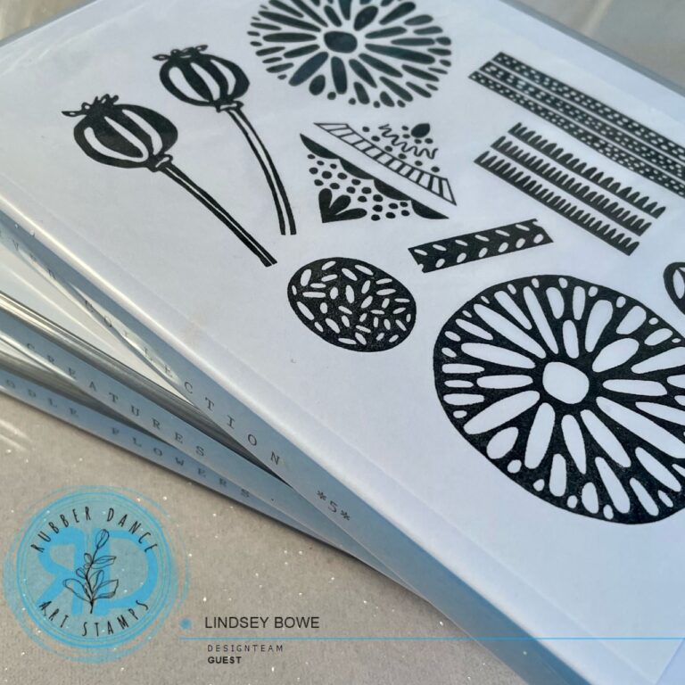 Collage Paper Idea – Tissue Pieces – Rubber Dance Art Stamps Blog