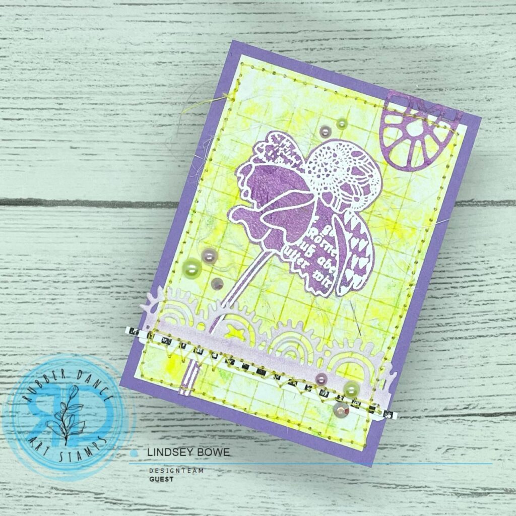 Artist Trading Card with Doodle Flowers – Rubber Dance Art Stamps Blog