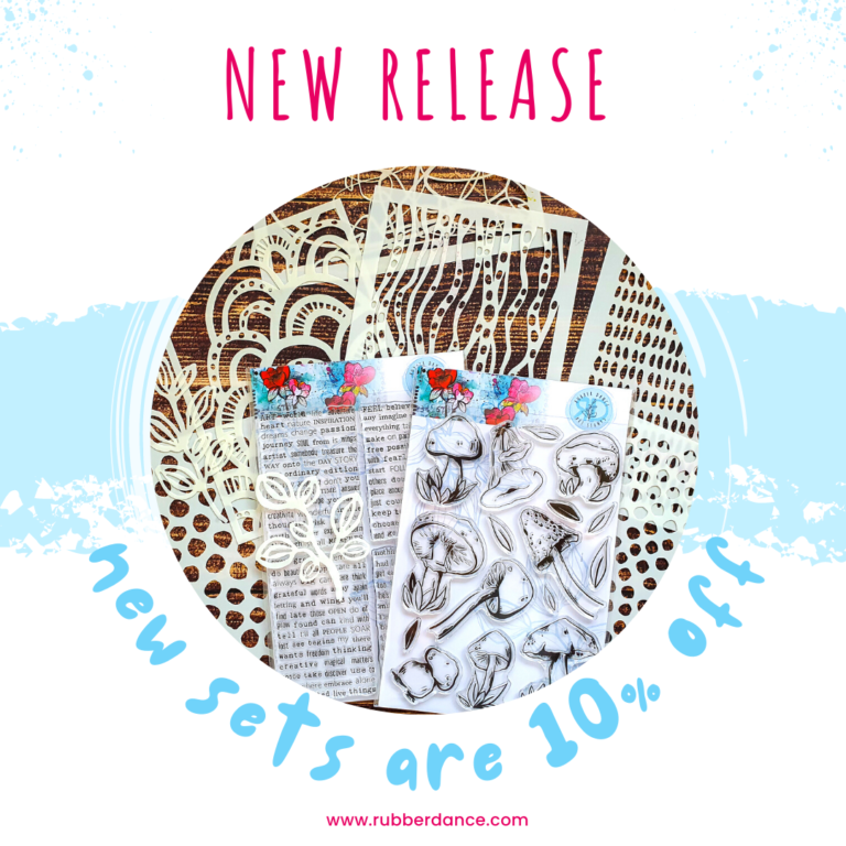 Greeting Card with Sketchy Birds – Rubber Dance Art Stamps Blog