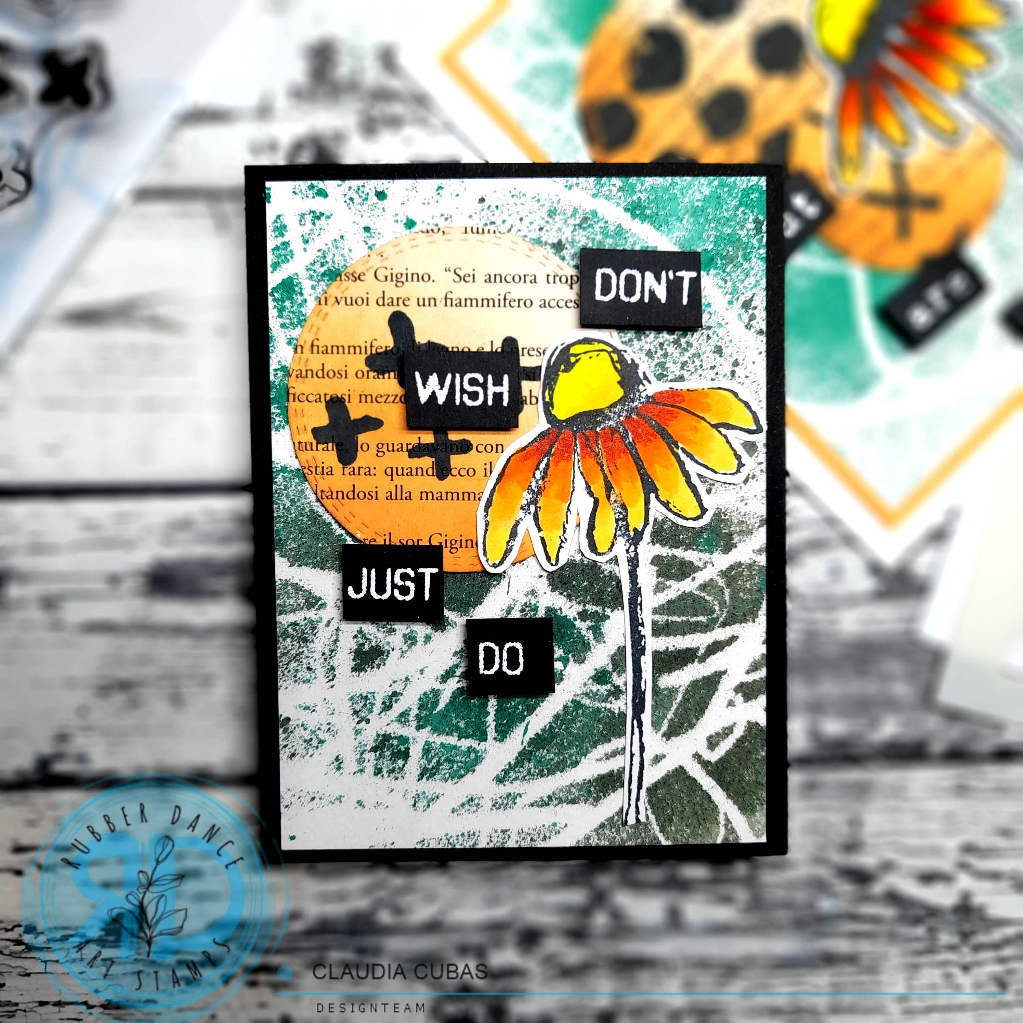 Mixed Media cards with Pencil marks 6 – Rubber Dance Art Stamps Blog