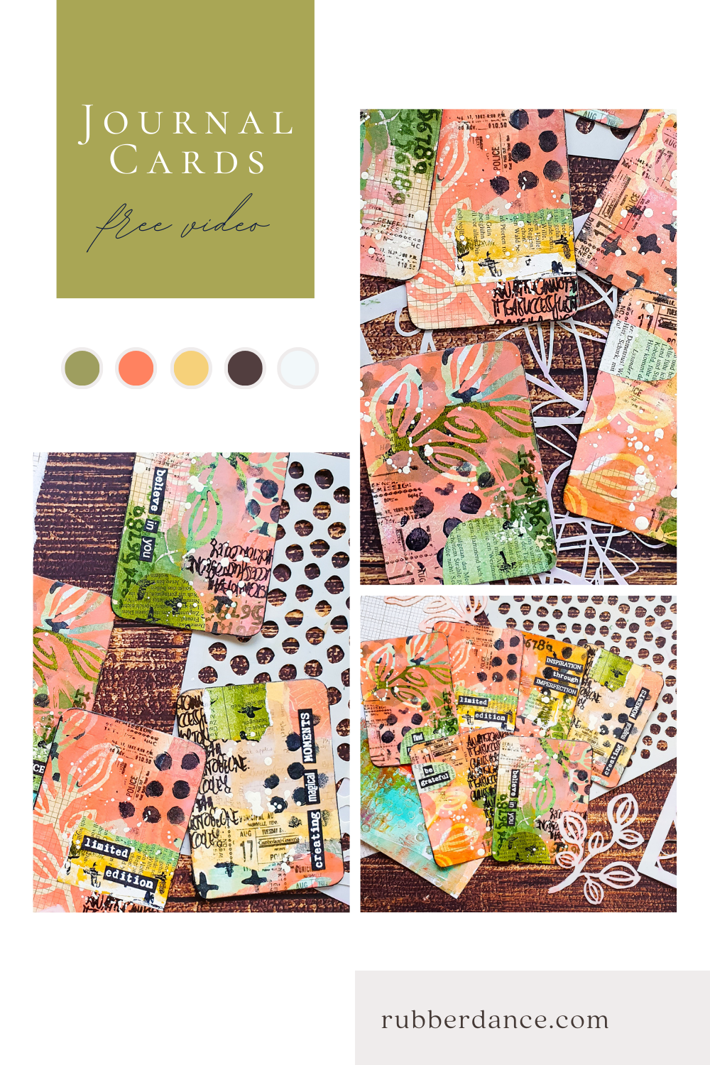 Handmade Journaling Cards with Collage Masterboard – Video Tutorial ...
