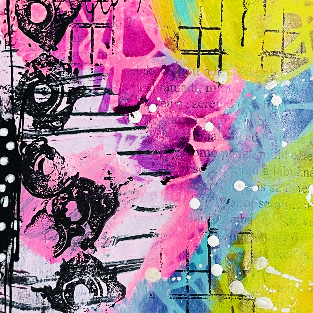 Art Journal Page Tutorial with Mix it up 2 and Stencil Background ...