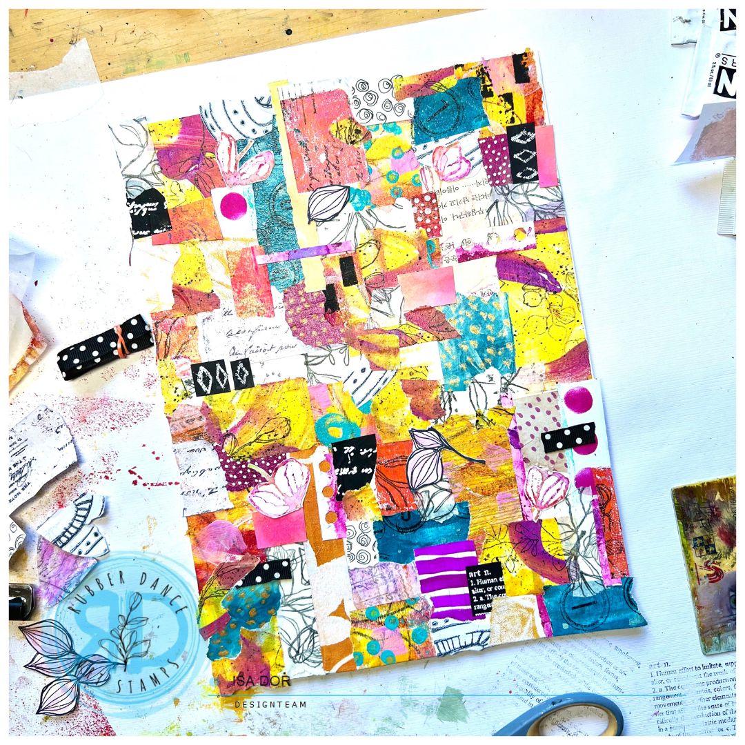 Notecards using a homemade Washi Tape Masterboard – Rubber Dance Art ...