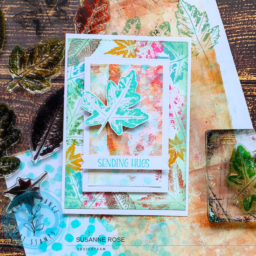 Greeting Cards with Autumn Leaves – Rubber Dance Art Stamps Blog