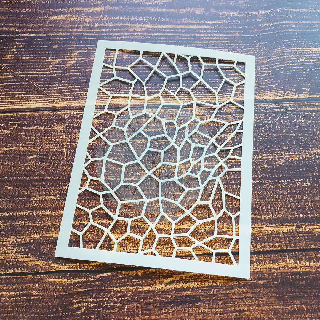 Artist Trading Cards with Textured Mushrooms 2 & Stencil Background ...