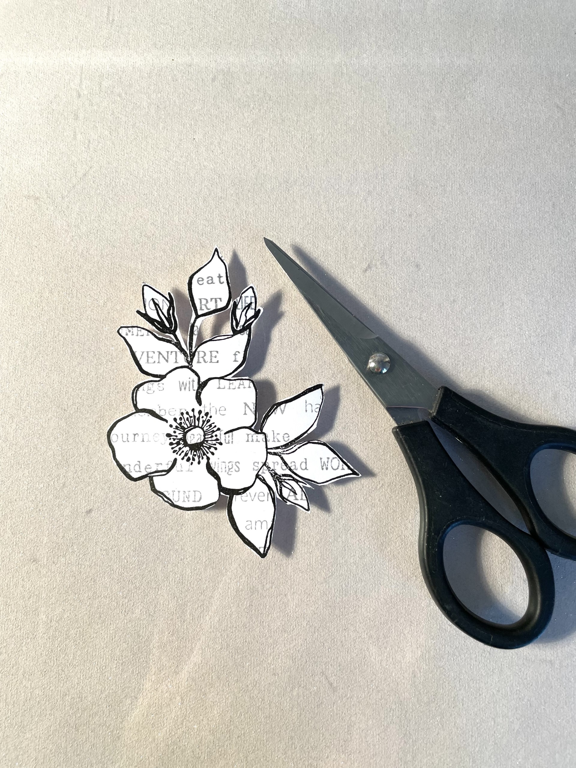 Rainbow Tag with Inky Flowers and Brushos – Rubber Dance Art Stamps Blog