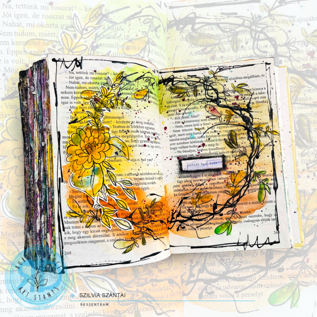 Art Journal Page Tutorial with Sketchy Flowers 3 – Rubber Dance Art ...