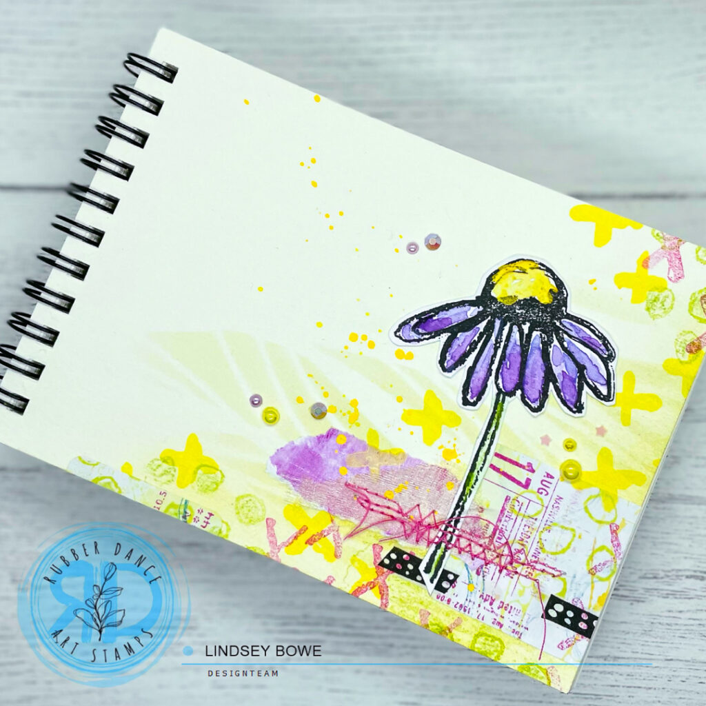 Art Journal Page with Pencil Marks 6 – Rubber Dance Art Stamps Blog