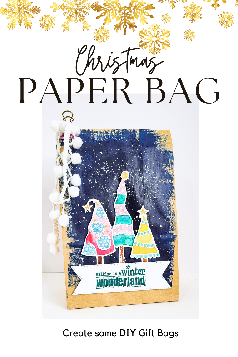 DIY Decorated Gift Bag with Textured XMas Trees – Papercrafting ...