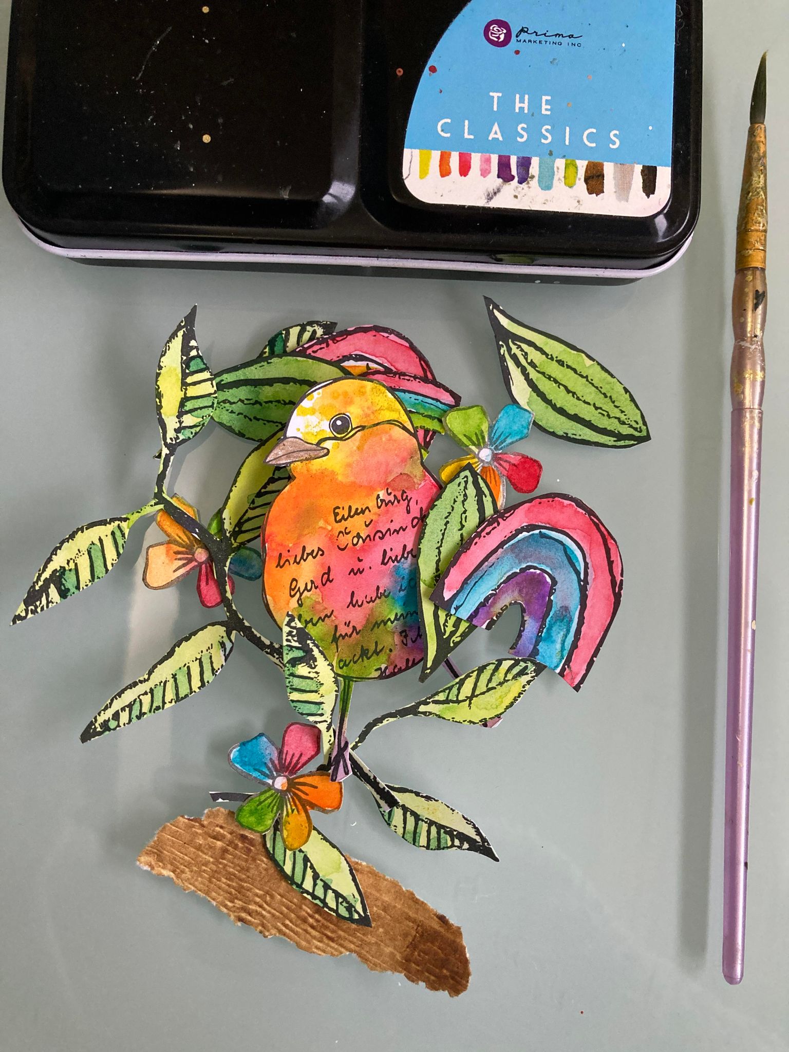 Home Decor Tutorial with Textured Birds – Rubber Dance Art Stamps Blog