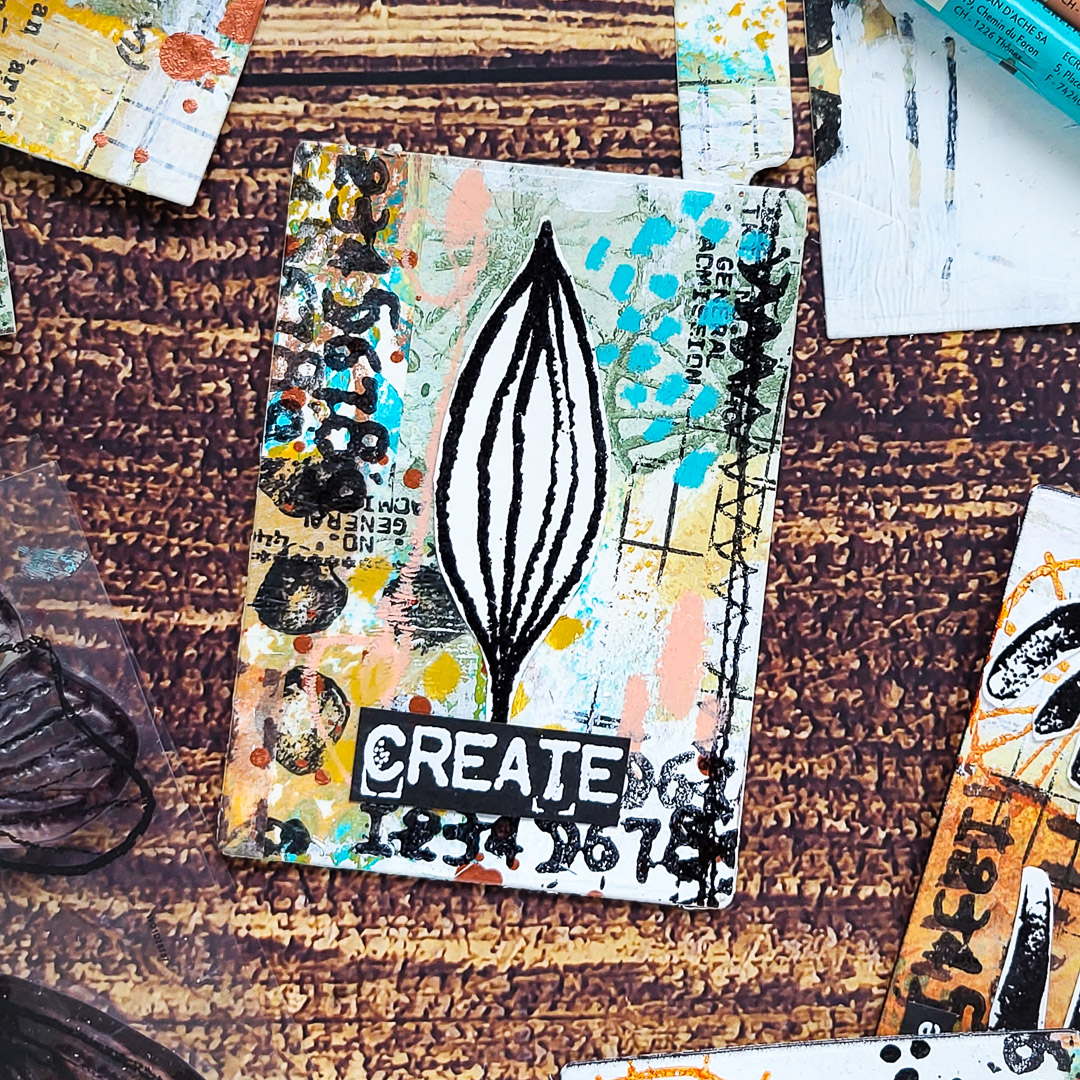 Mixed Media ATCs with a Masterboard & Pencil Marks 5 – Rubber Dance Art ...