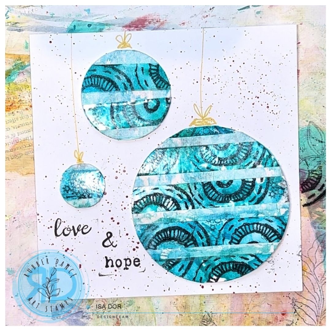 Christmas Cards with Alcohol Ink and Pencil Marks #5 – Rubber Dance Art ...