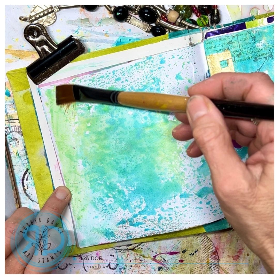 Mixed Media Art Journal Page Tutorial with Distress Oxides & Carved ...