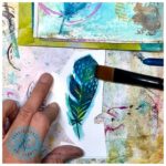 Mixed Media Art Journal Page Tutorial with Distress Oxides & Carved ...