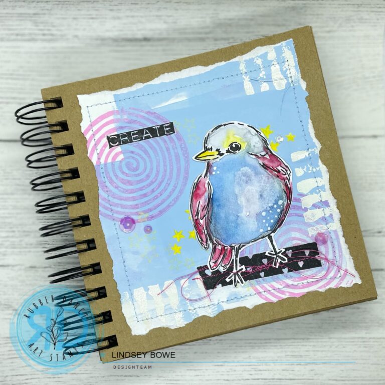 Art Journal Page Tutorial with Sketchy Birds 1 – Rubber Dance Art ...