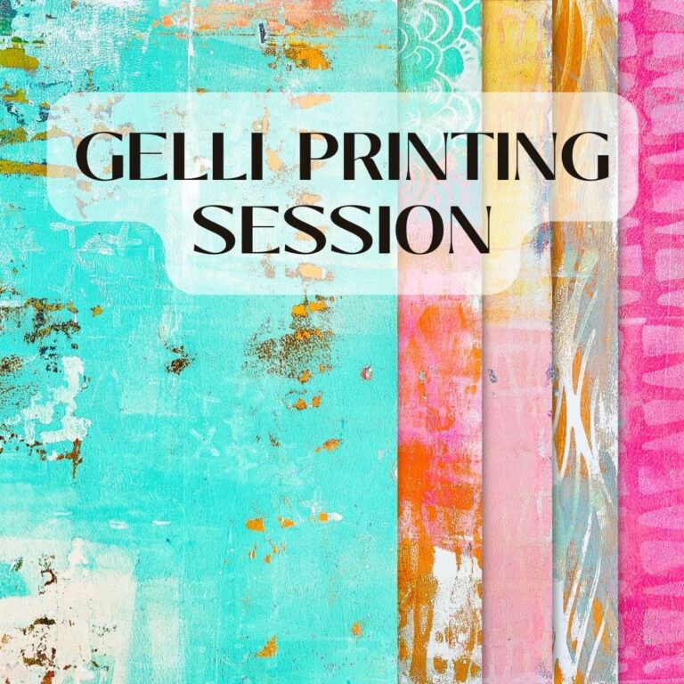 A Gelli Printing Session with Stencil Textures – Rubber Dance Art Stamps Blog