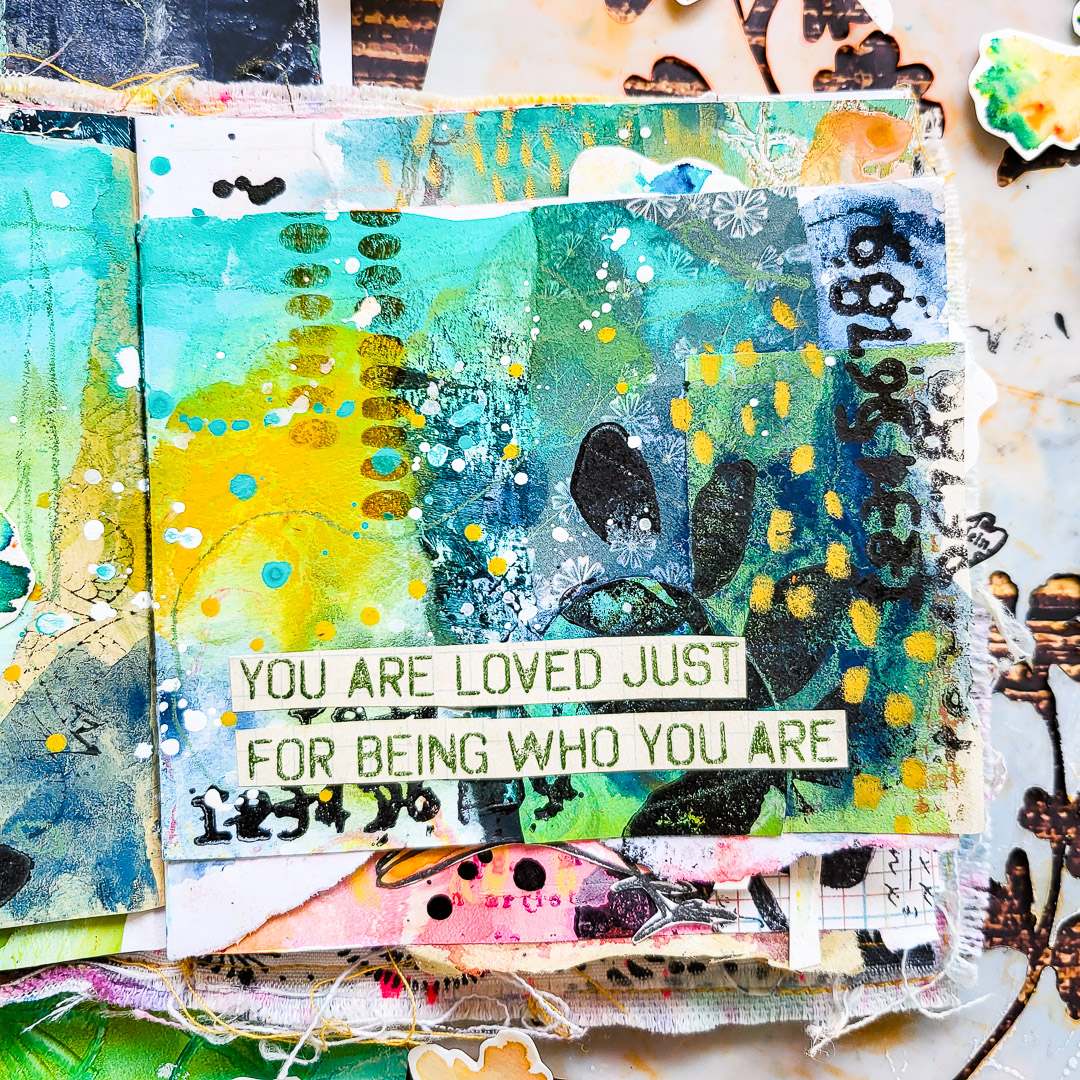 Junk Art Journal Page with Soft Pastels and Collage Fodder – Rubber ...