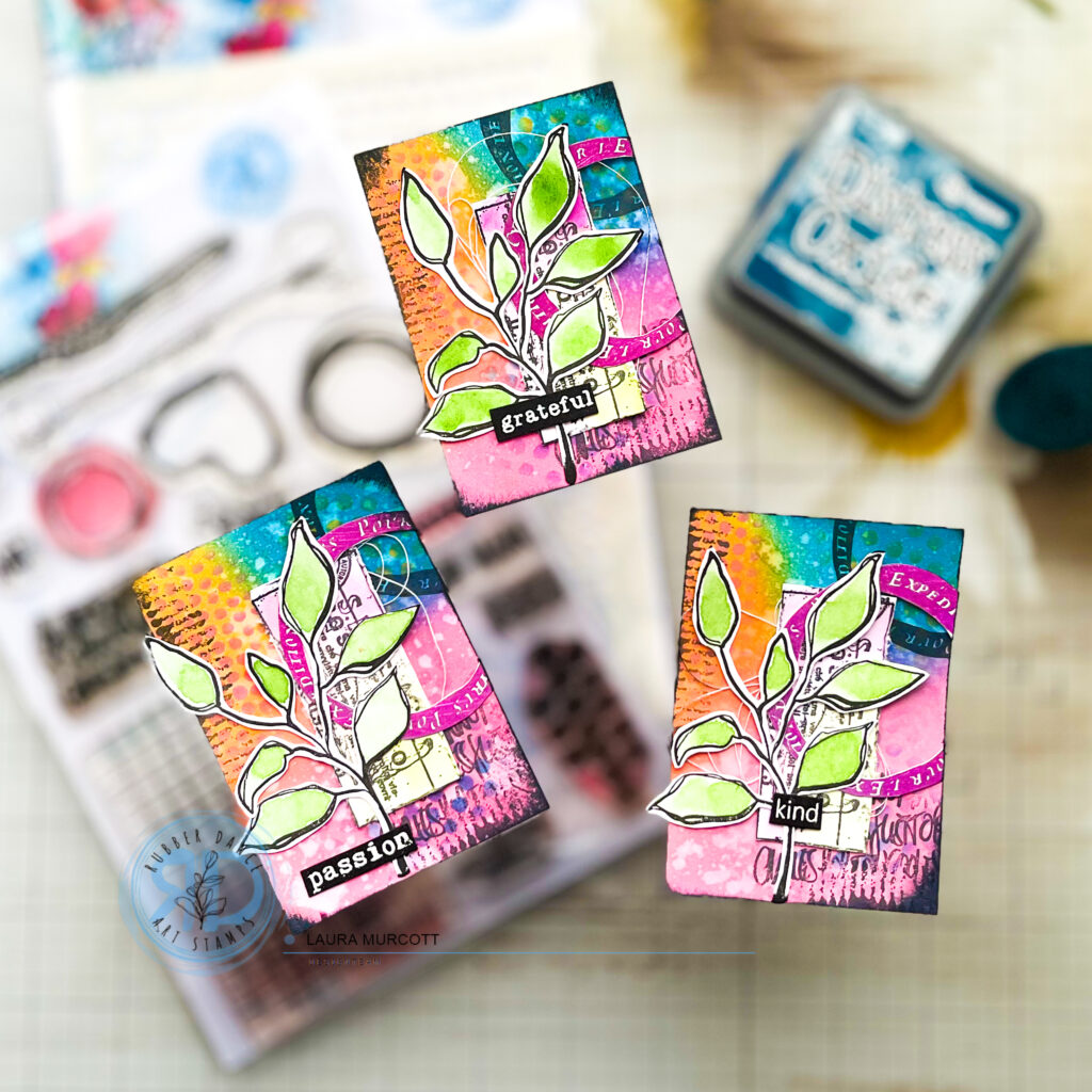 Mixed Media ATCs featuring Mixed Media Marks 1 & Mix It Up 1 Stamp Sets ...