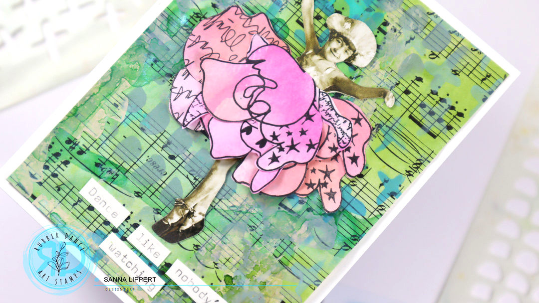 Greeting Cards with Doodle Flowers with a twist on a Distress Ink ...