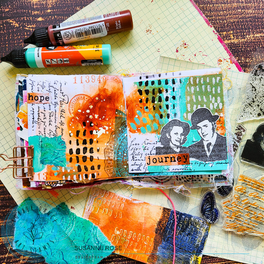 Art Journal Inspiration – Rubber Dance Art Stamps Blog