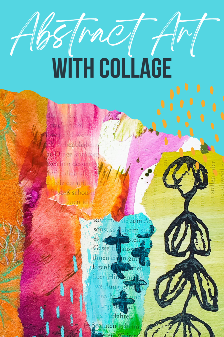 Abstract Collage with handmade Papers and Pencil Marks 3 – Rubber Dance ...
