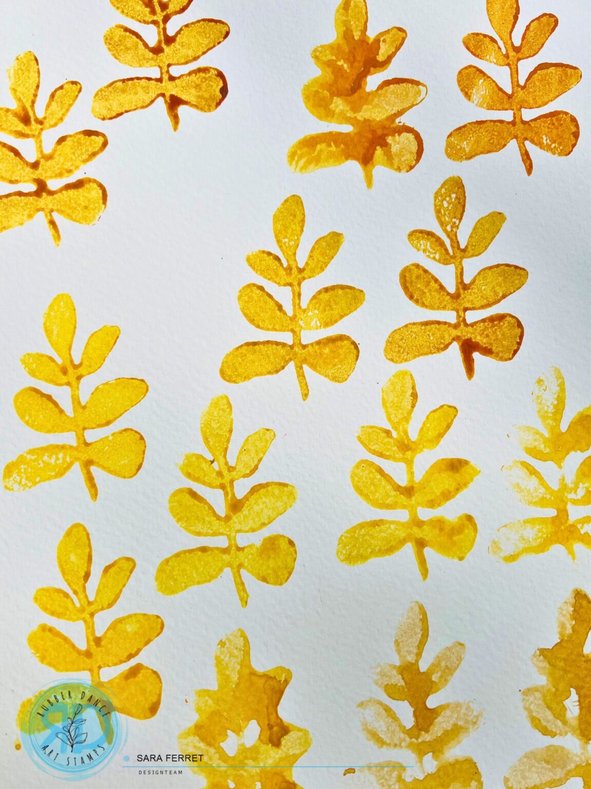 Inspirational Pantone Postcard – Rubber Dance Art Stamps Blog