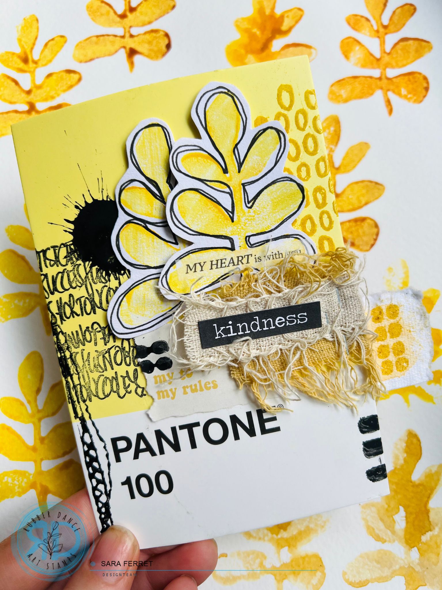 Inspirational Pantone Postcard – Rubber Dance Art Stamps Blog