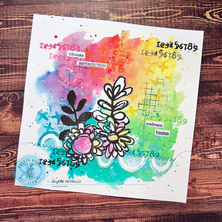 Rainbow Art Journal Page Tutorial with Ecoline Inks – Rubber Dance Art ...
