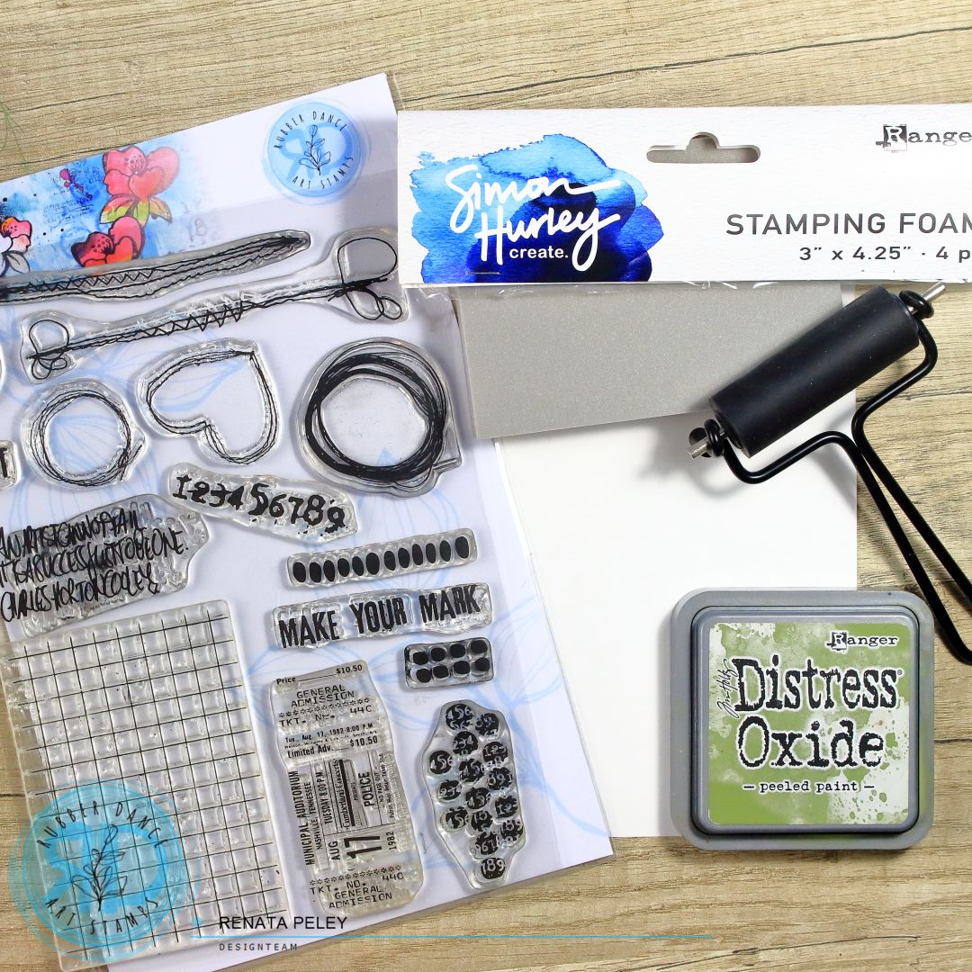Reversed Stamping Technique & a Card with Mixed Media Marks – Rubber ...