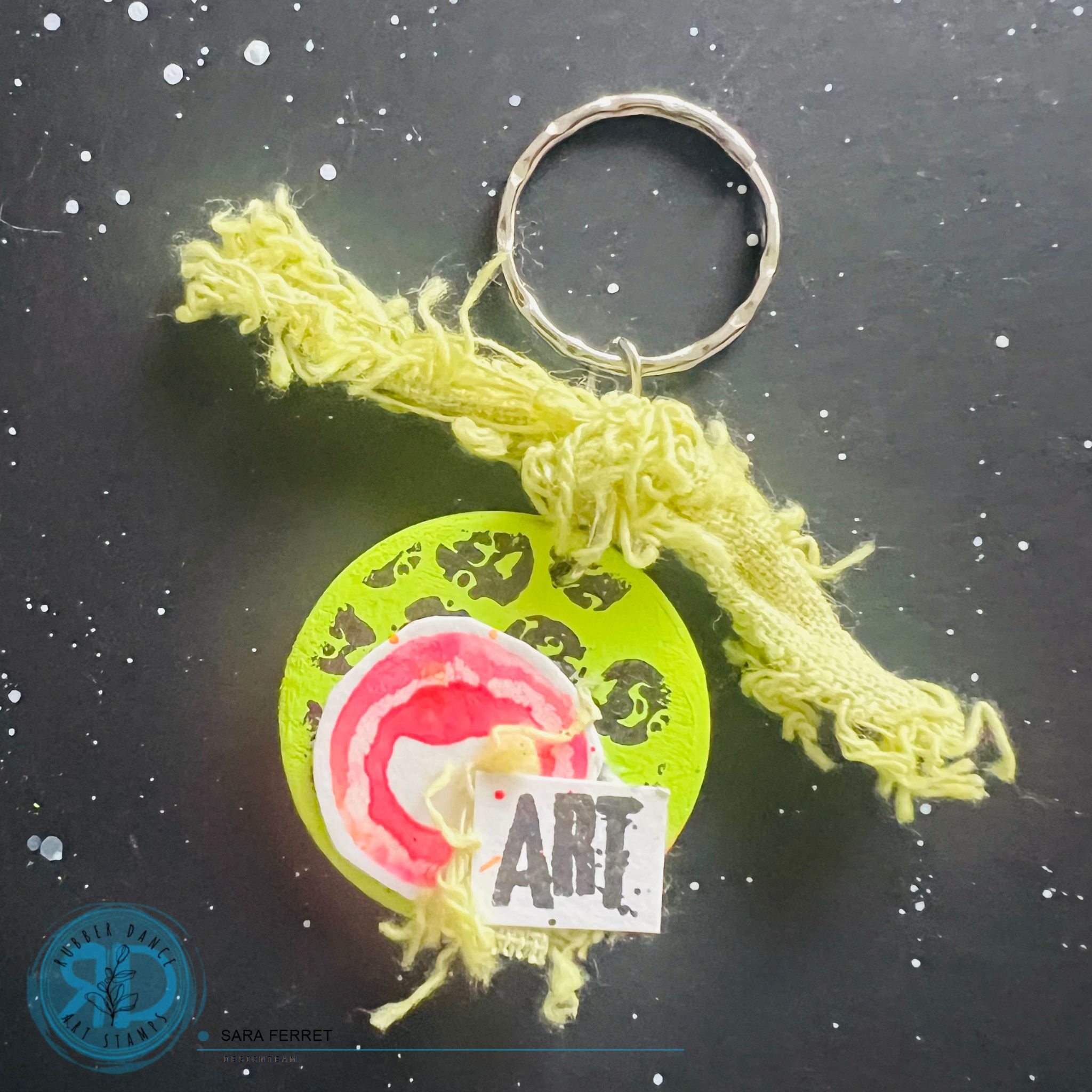 DIY Key Chain Tutorial – Rubber Dance Art Stamps Blog