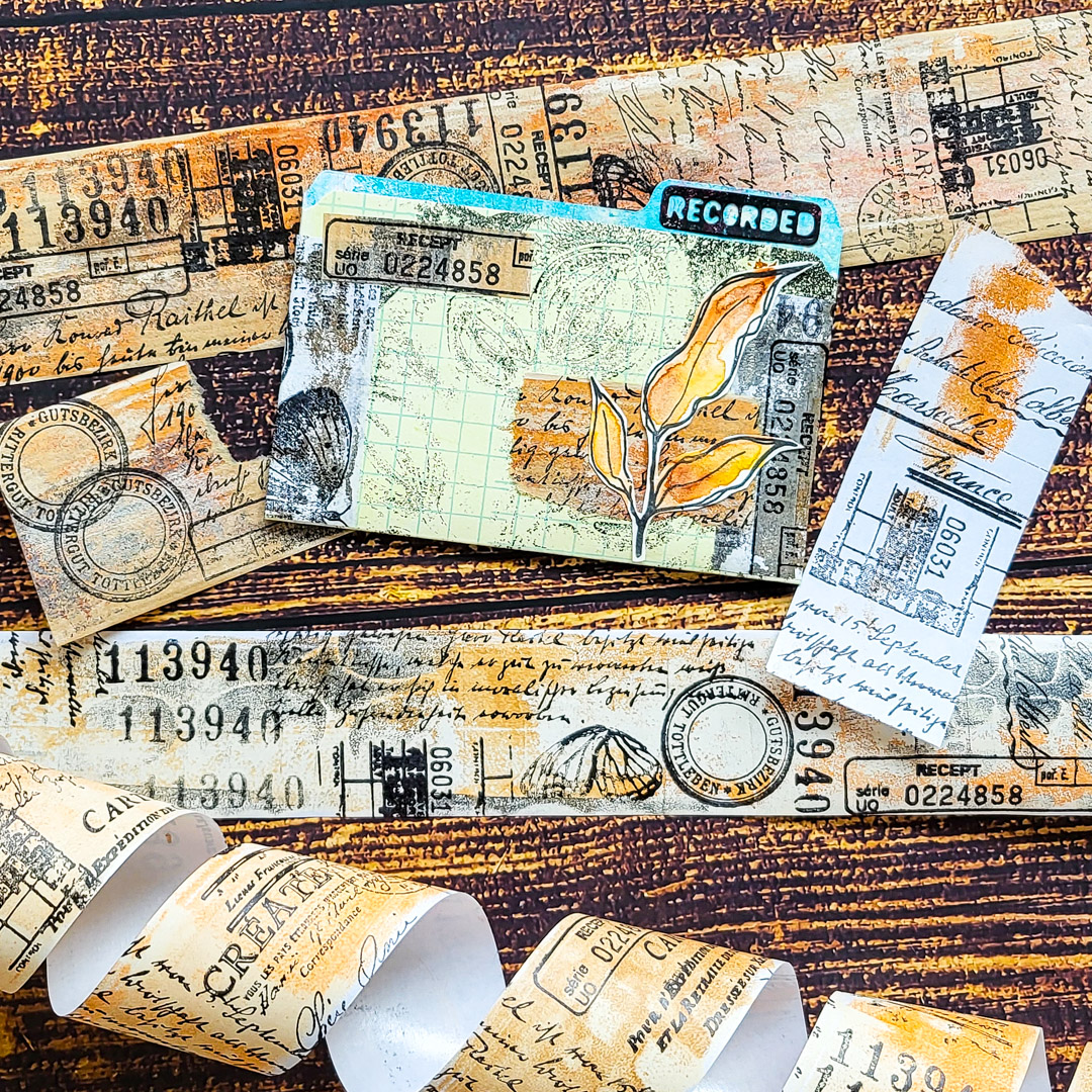 DIY: Handmade Vintage Style Washi Tape – Rubber Dance Art Stamps Blog