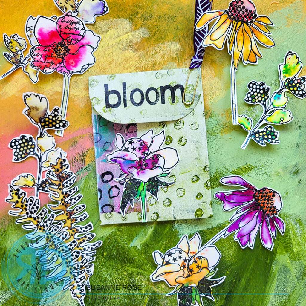 Collage Fodder Envelope from Gelli Print – Rubber Dance Art Stamps Blog