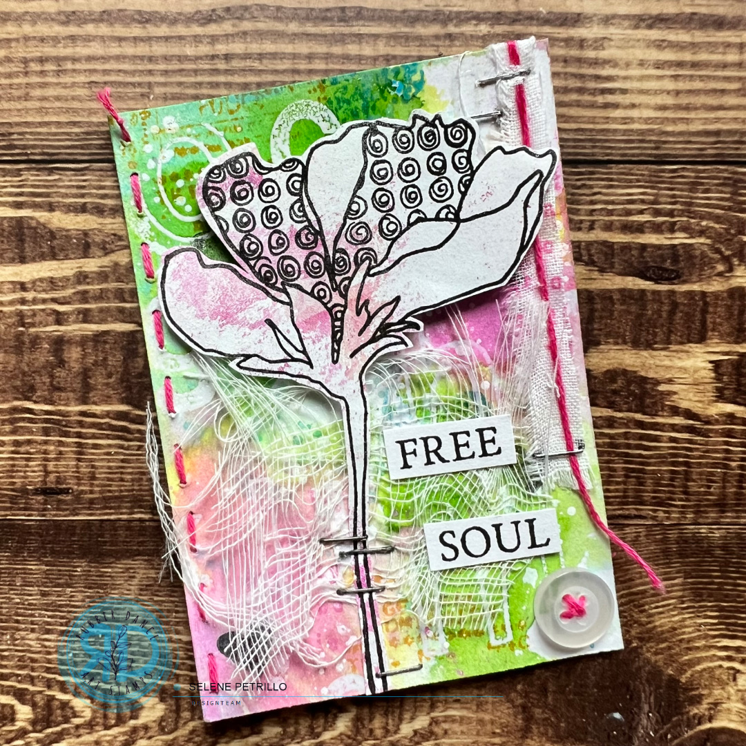 Colourful ATCs with Doodle Flowers and Distress Inks – Rubber Dance Art ...