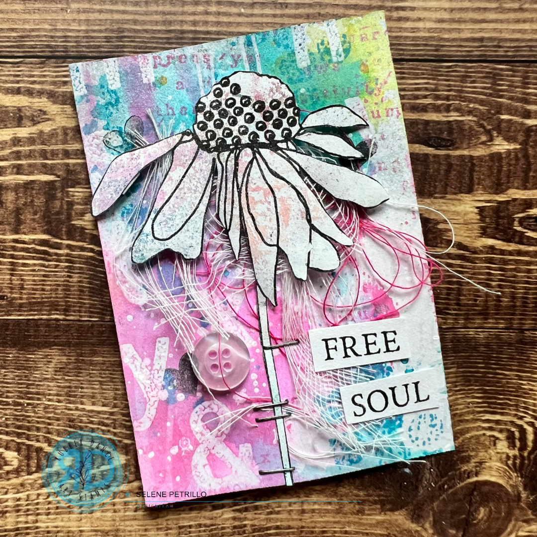 Colourful ATCs with Doodle Flowers and Distress Inks – Rubber Dance Art ...