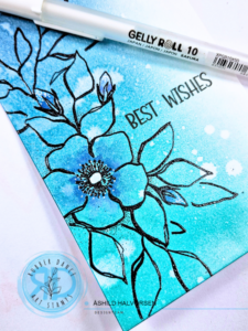 Layered Stamping with Inky Flowers & a Greeting Card – Rubber Dance Art ...