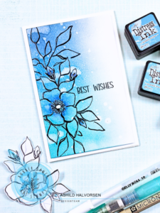 Layered Stamping with Inky Flowers & a Greeting Card – Rubber Dance Art ...