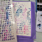 Art Journal Tutorial with Collages Leaves 2 and a Stencil Background ...