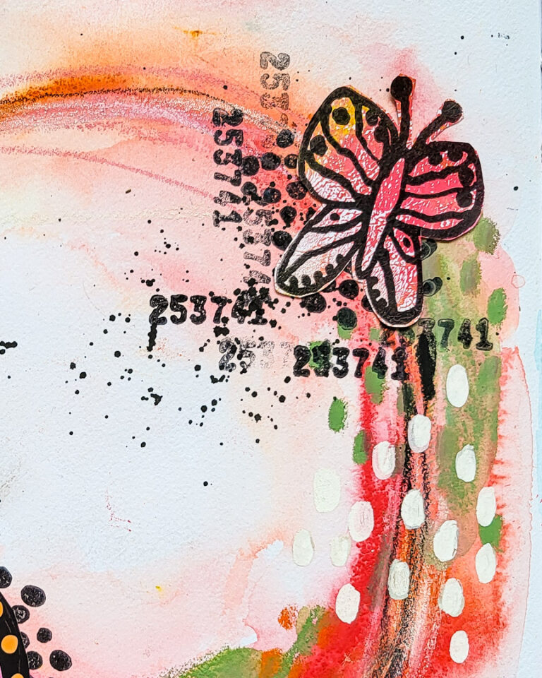 Art Journaling with Neocolors & Collage Fodder using Pencil Marks 8 ...