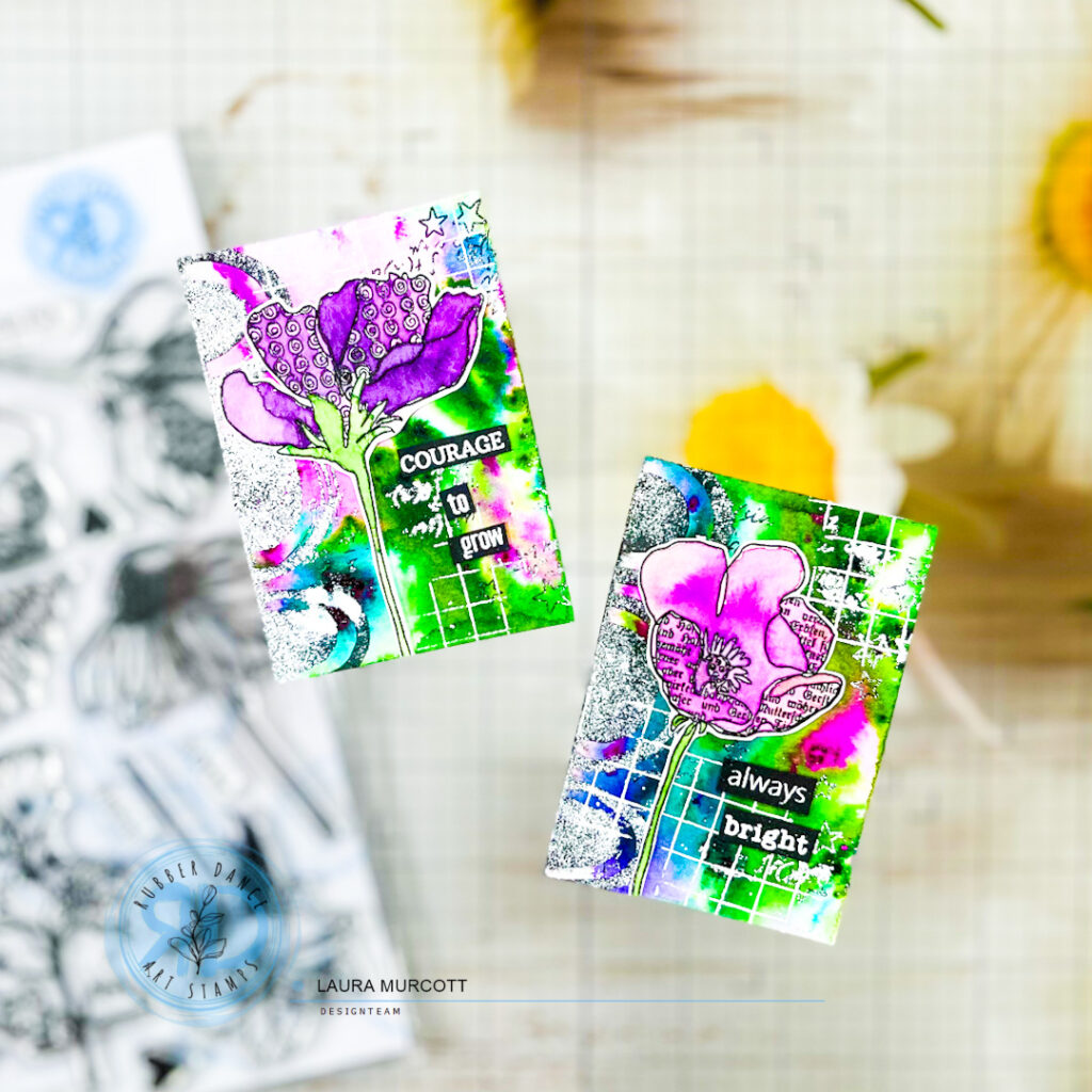 Artist Trading Card Inspiration using Doodle Flowers 2 – Rubber Dance ...
